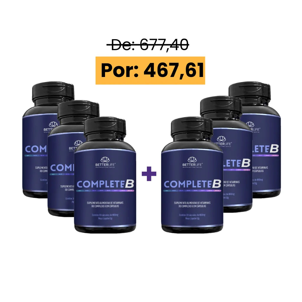 Super Combo Complete B 30 Cápsulas - Para 6 meses – Betterlife®️
