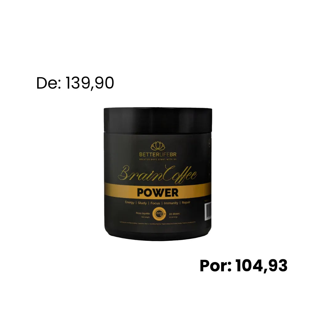 Café em Pó Solúvel Brain Coffee Power 220g – Betterlife®️